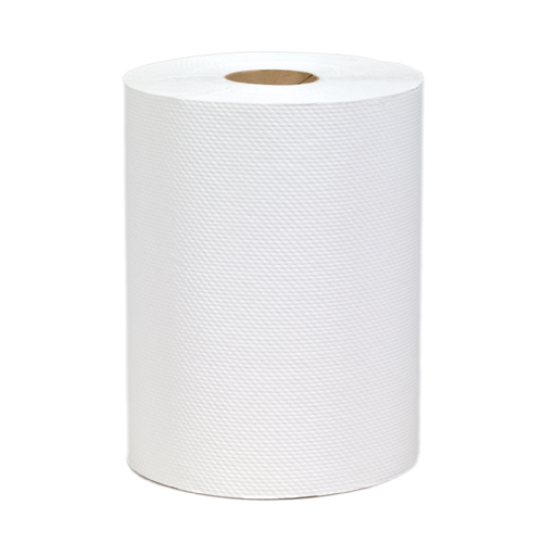 Pur Value 8" Roll Towel - White 600'/roll - Compass Supply